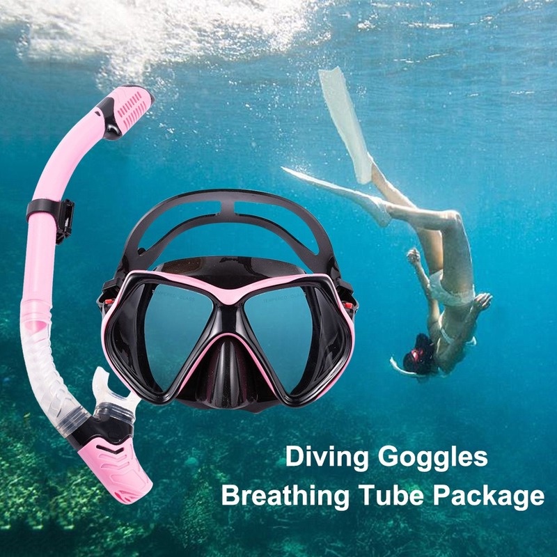 Underwater Scuba Diving Masks Snorkeling Breath Tube Set For Adult ...