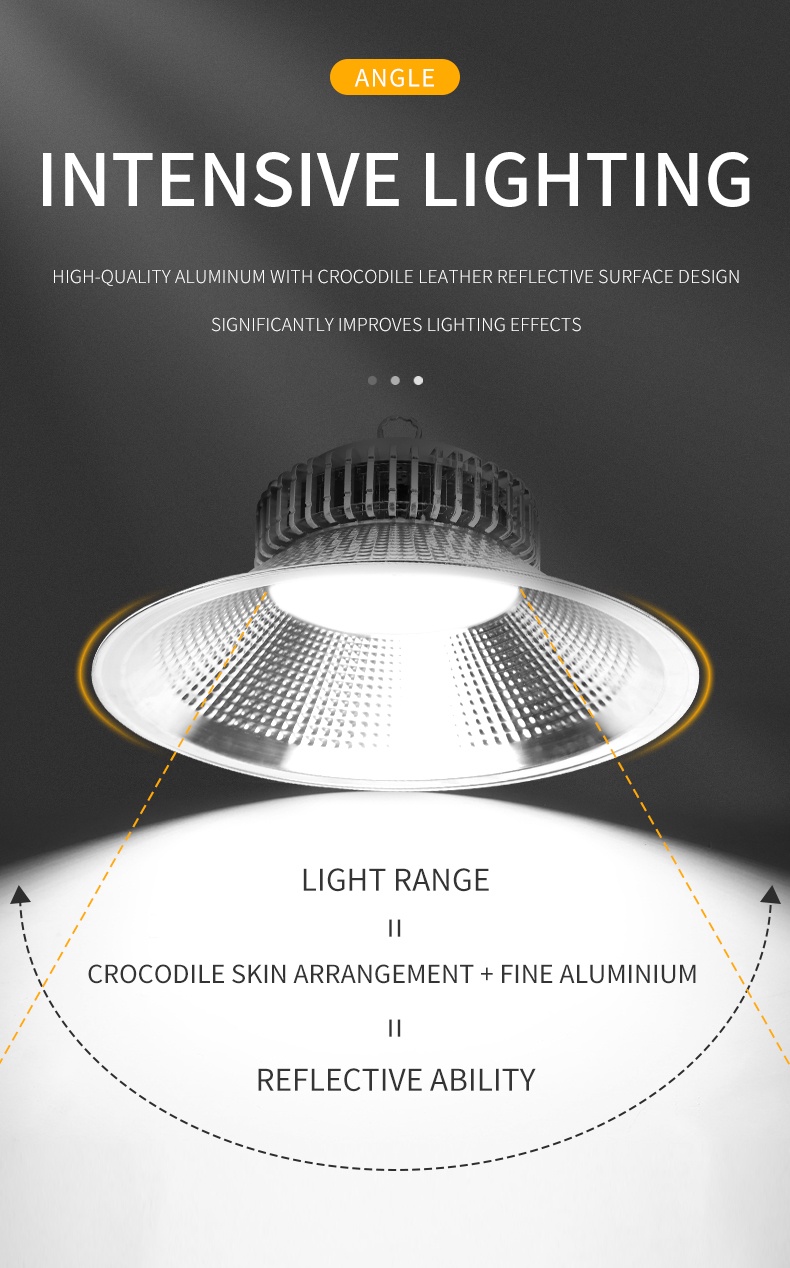 CANMEIJIA LED High Bay Light 100W 150W 200W Super Bright Waterproof ...