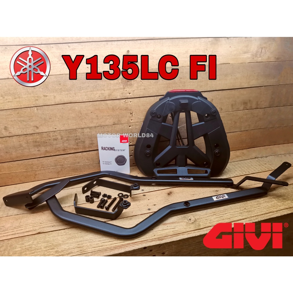 GIVI MONORACK J LC135 V8 FI ADVANCE SPECIAL HEAVY DUTY RACK YAMAHA Y135LC Fi V8 2022 YAHAMA GIVI ...