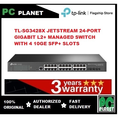 TP-LINK TL-SG3428X JETSTREAM 24-PORT GIGABIT WITH 4 10GE SFP+ SLOTS L2 ...