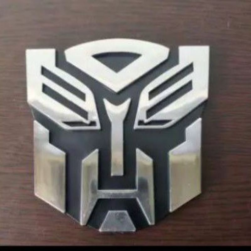 Logo Emblem Sticker Transformers Face Symbol Good Chrome Paste Car ...