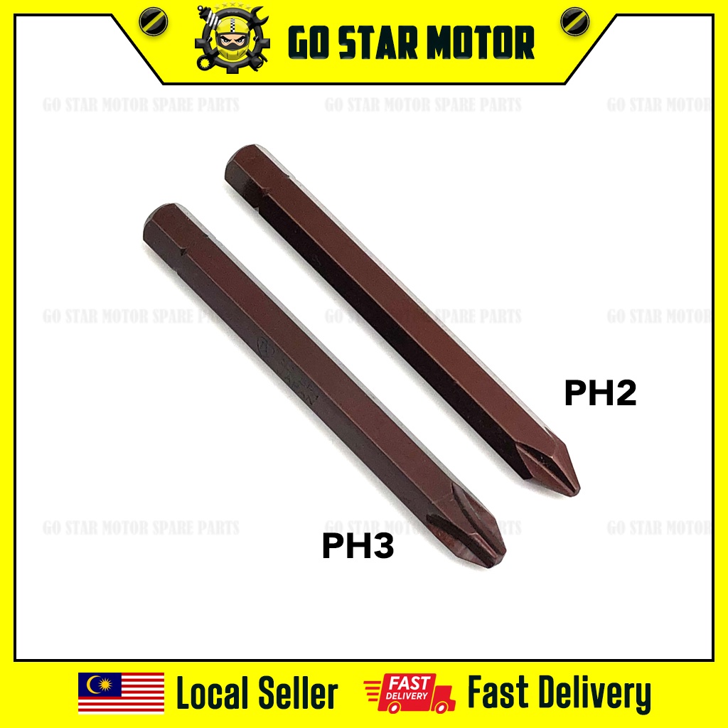 Impact Driver PH2 PH3 Mata Impact Tajam Kasar | Shopee Malaysia