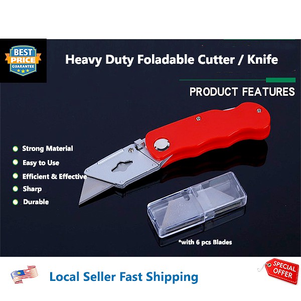Heavy Duty Foldable Cutter Foldable Knife Heavy Cutting Packaging ...