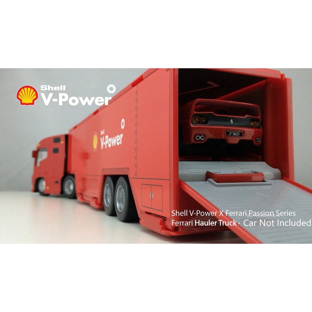 BBURAGO Shell Ferrari Truck Limited Edition Diecast Toy Rubber Tyre ...