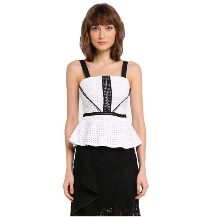 Dressing Paula Cotton Lace Strap Top - White D03-4506 | Shopee Malaysia