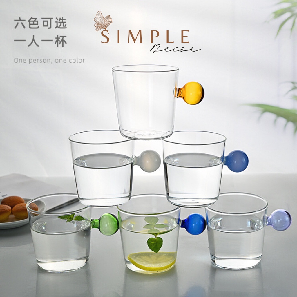 SIMPLEDECOR Tama aesthetic glass mug Handcrafted Glassblowing aesthetic ...