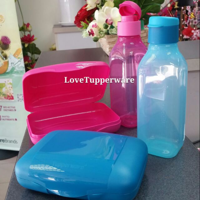 TUPPERWARE Compact Lunch Set ( 2set ) | Shopee Malaysia