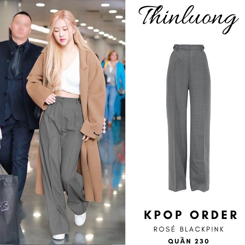 Gray Pants Like Rose Blackpink | Shopee Malaysia
