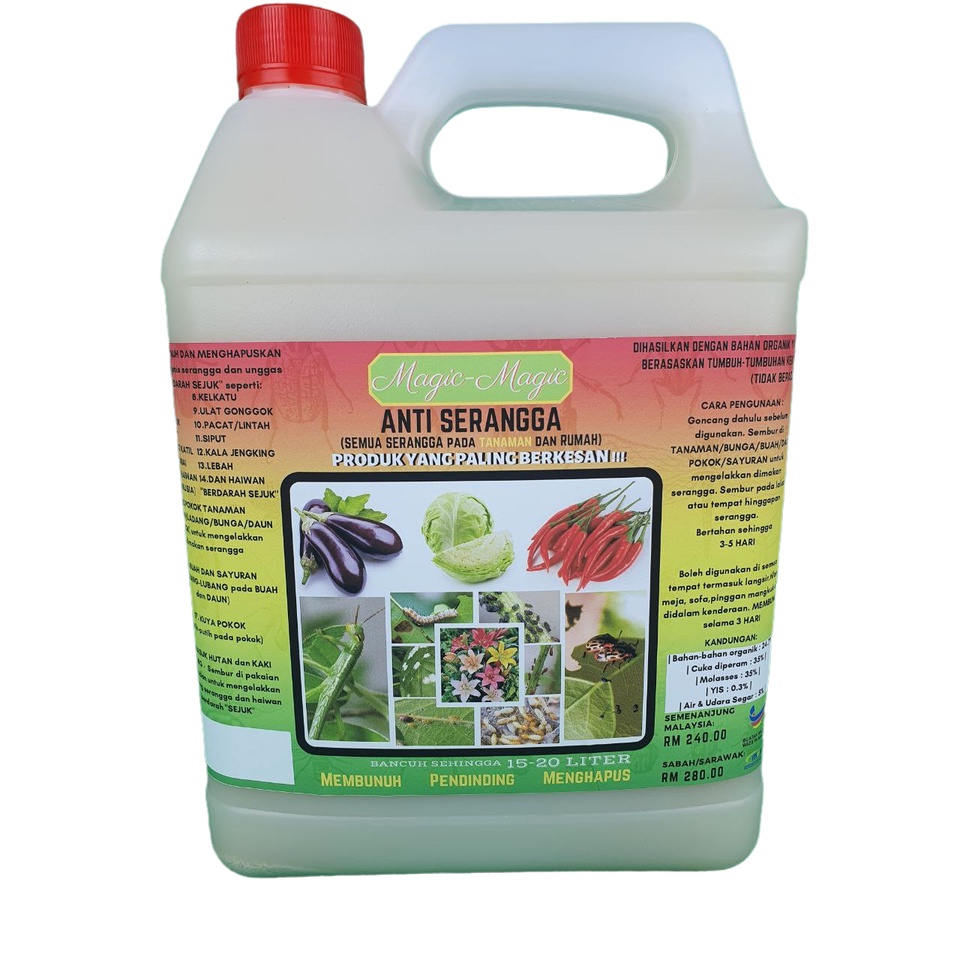 Racun Serangga Pokok 15 - 20 Liter Magic magic Pati , Refill Organic ...
