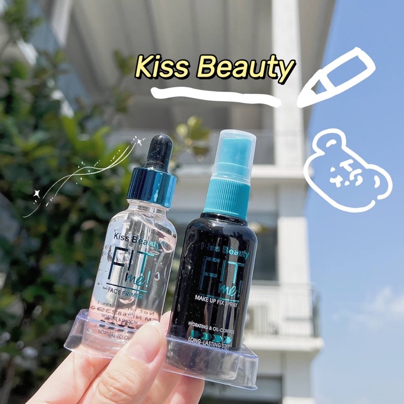 Primer plus fix spray fitme by kiss beauty set2in1 | Shopee Malaysia