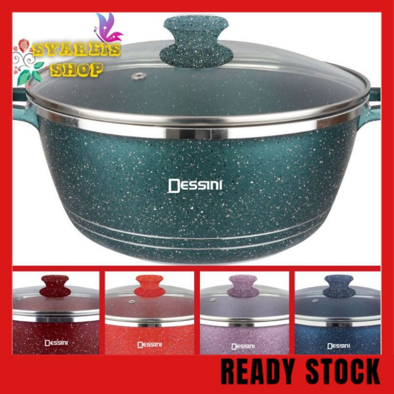 Dessini 40cm New Color Granite Die Casting Aluminium Periuk Rendang ...