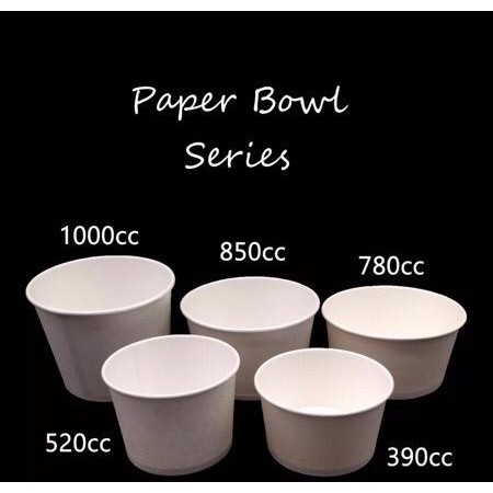 1000set with Lid 390cc Paper Bowl per carton | Shopee Malaysia