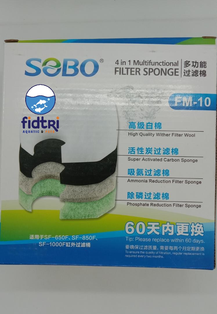 Sobo Canister Filter Sponge FM-10 & FM-20 4in1 Multifunctional Filter ...