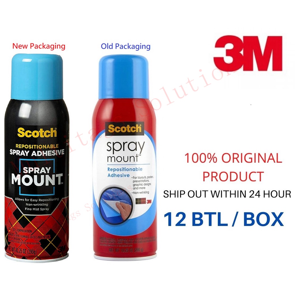 3M Scotch® Spray Mount 6065 Repositionable Adhesive 10.25 OZ 290g / 3M SCOTCH® Spray Mount ...