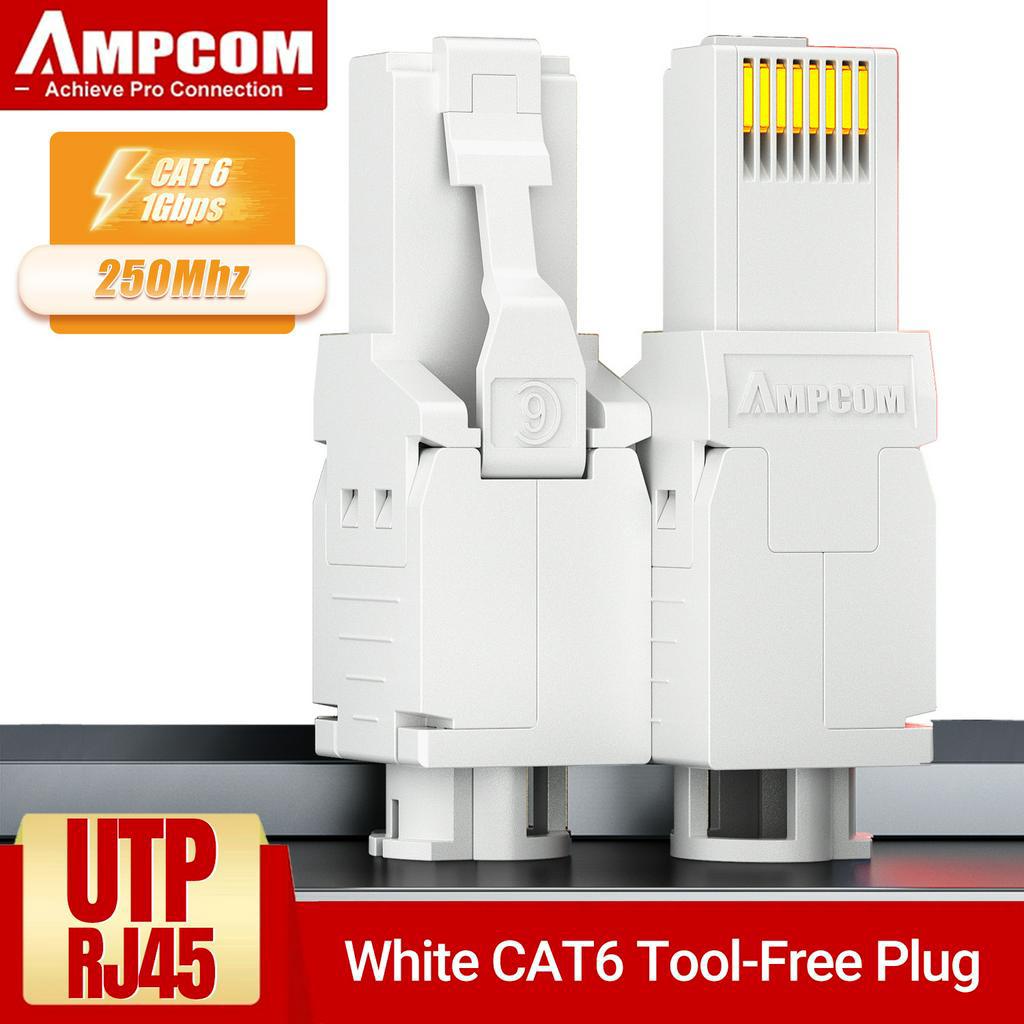 AMPCOM RJ45 Connectors Modular Plug CAT6A CAT6 UTP Network Toolless | Shopee Malaysia