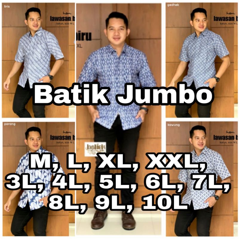 Jumbo BATIK BIG SIZE JUMBO XXL XXXL 3L 4L 5L BATIK JUMBO COUPLE "M,L,XL ...