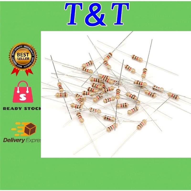 RESISTOR 100~820 PERINTANG RINTANGAN (PER BIJI)1/4w 100 OHM/K/mega 100 ...