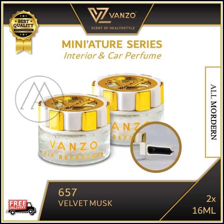 VANZO Car Perfume ALL SERIES Duo Series Mini Series Car Air Freshener ...