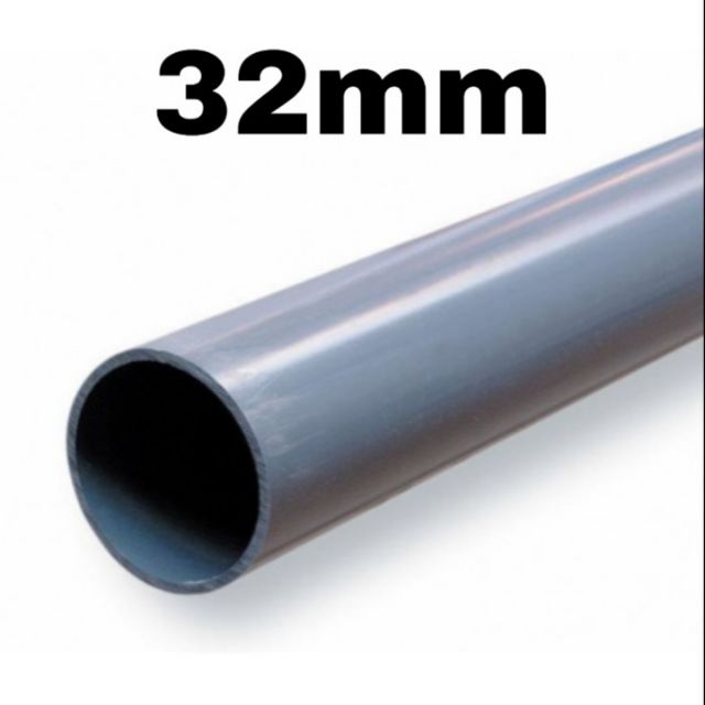 💥 🔥 (PVC 32MM Class D&O) 1 meter x PVC pipe 32mm Class D&O, water plumbing; Paip Air PVC kelabu ...