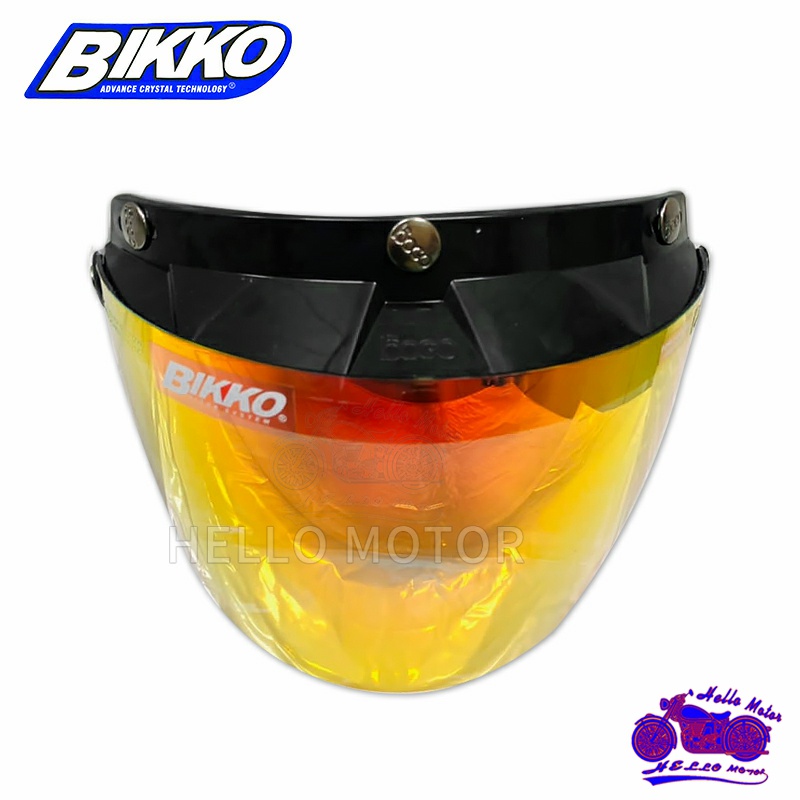 BOGO BIKKO HELMET VISOR TINTED CERMIN HELMET 3 BUTTON TINTED BRONZE FOR ...