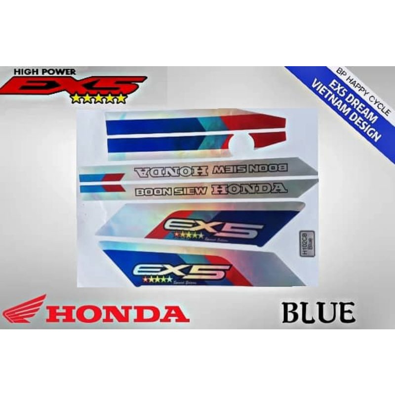 Honda EX5 Sticker 2022 Vietnam design | Shopee Malaysia