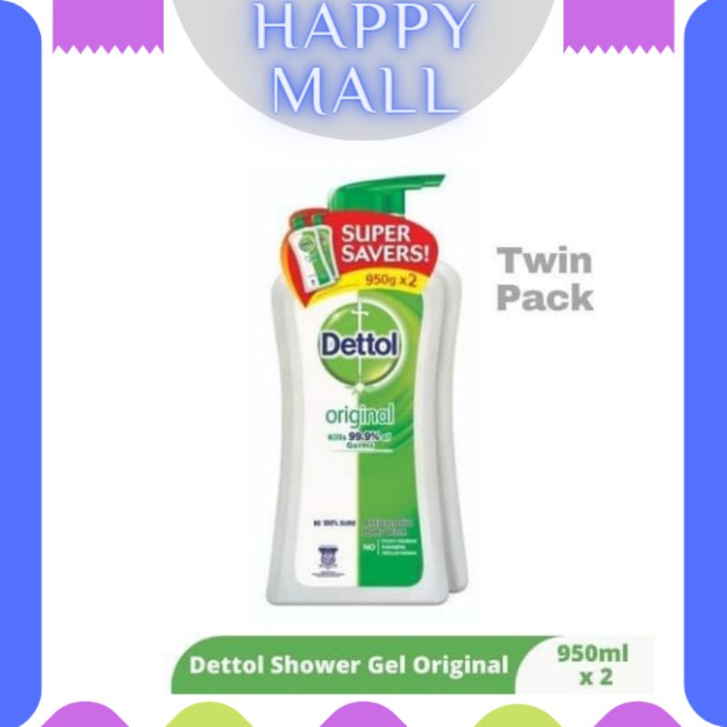 Dettol Shower Gel Original 950g Twin Pack Shopee Malaysia