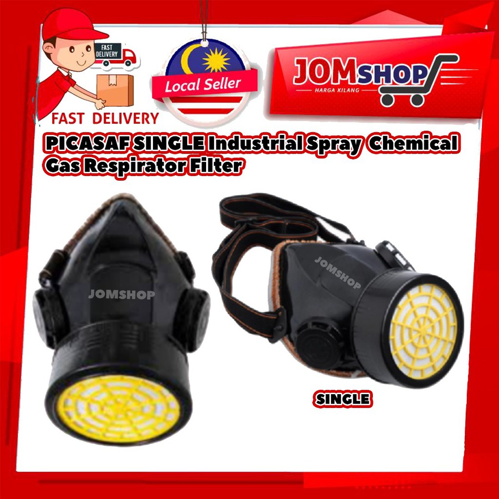 [ NP305 ] PICASAF CHEMICAL CARTRIDGE RESPIRATOR FILTER SINGLE or DUST ...