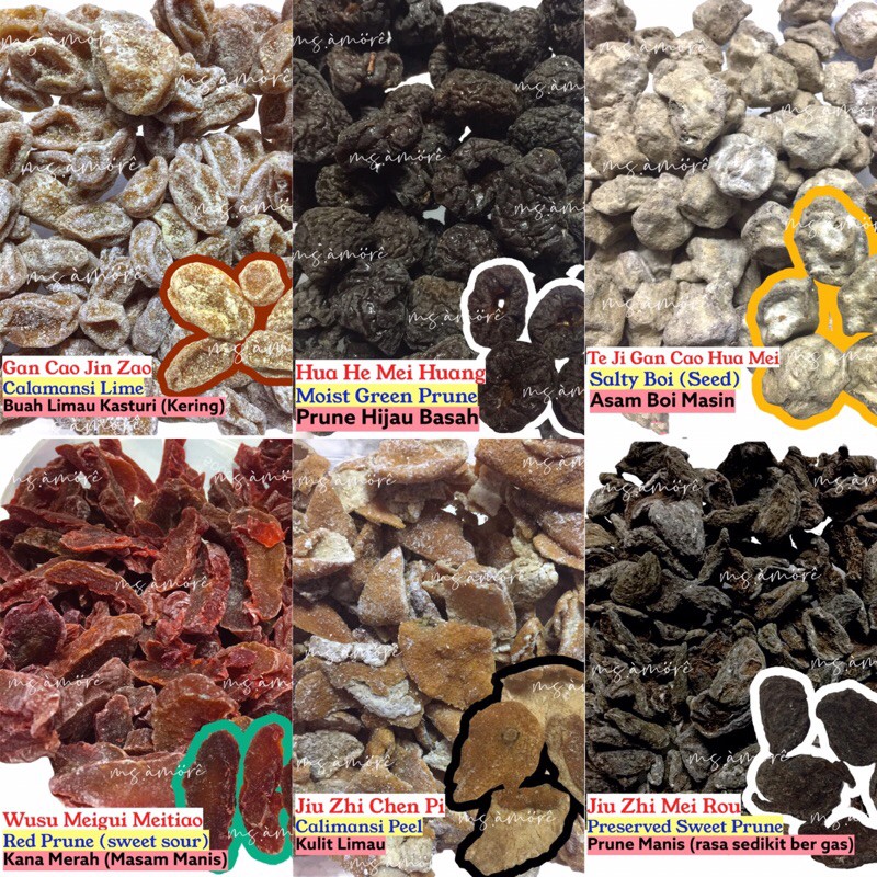 🍇Ready Stock🍇 [Page 1] Asam Kering Manis Masam Masin-Dried fruits ...