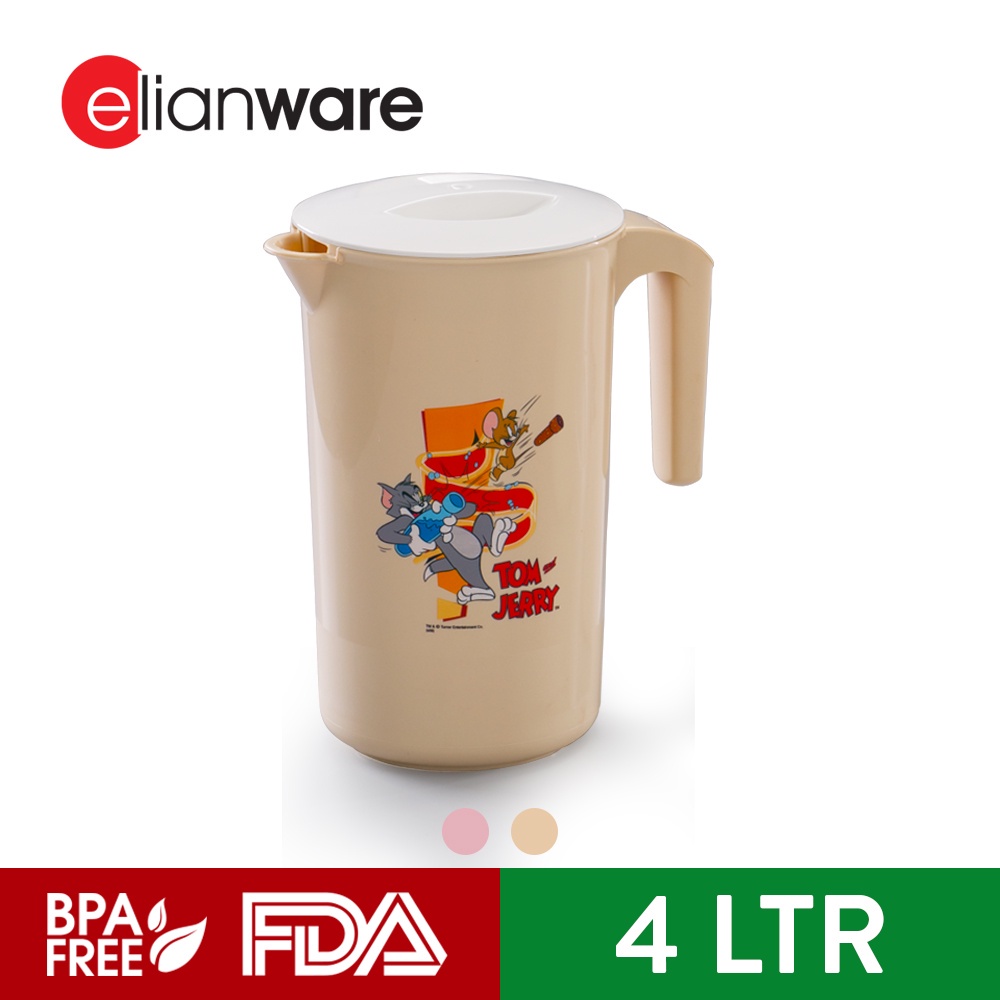 Elianware BPA Free TJ Cute Cartoon Tahan Panas Water Jug (4L) | Shopee ...