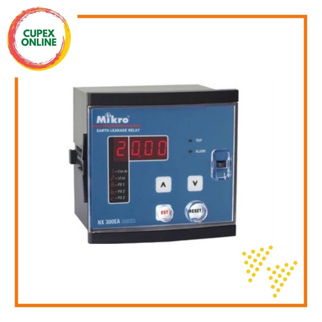 MIKRO NX300A/NX301A/NX330A Earth Leakage Relay 50Hz (cupex) | Shopee ...