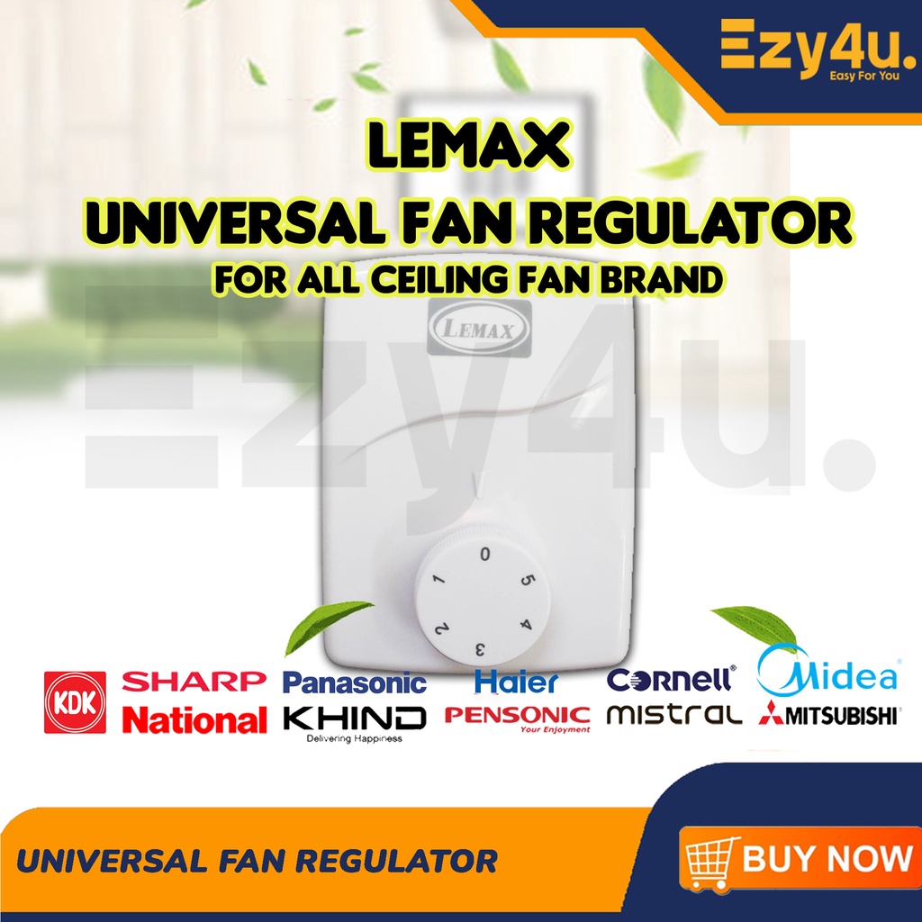 LEMAX Fan Control Regulator Switch 5 Speed for All kinds of brands ...