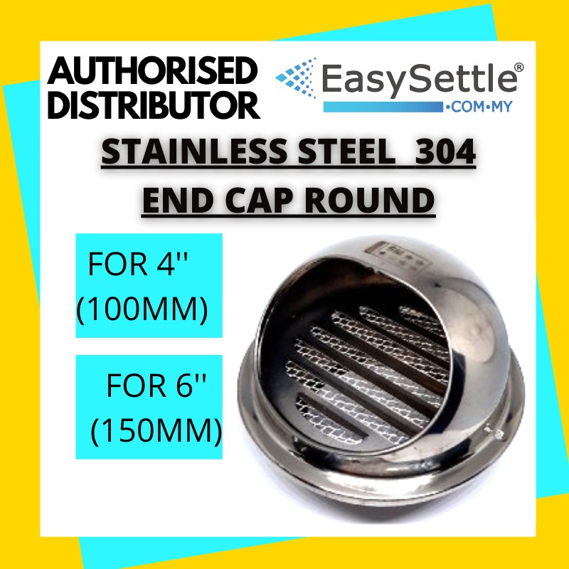 (1 unit) STAINLESS STEEL 304 END CAP ROUND DUCT | Shopee Malaysia