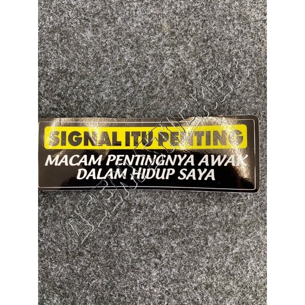 STICKER FANCY SIGNAL ITU PENTING | Shopee Malaysia