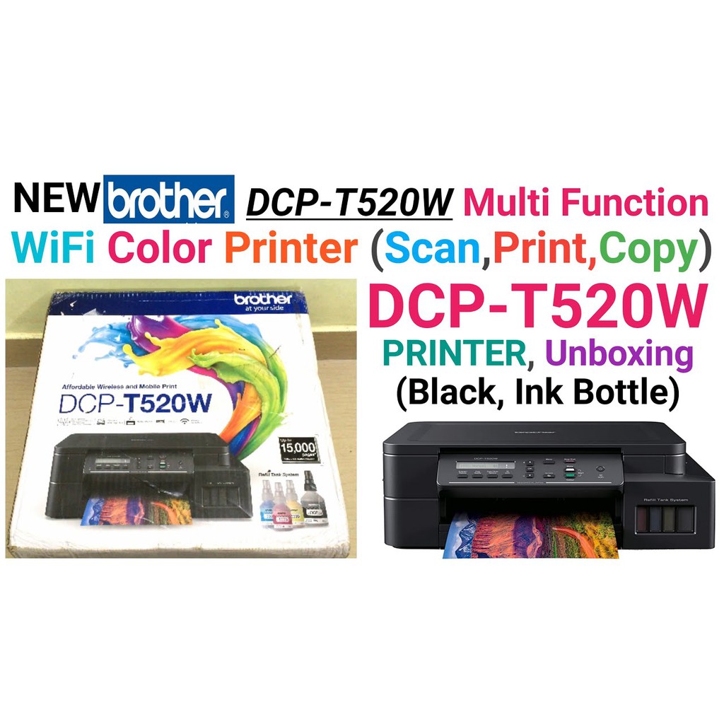 Brother AIO A4 Ink Tank Printer DCP-T520W Print Scan Copy Wireless ...
