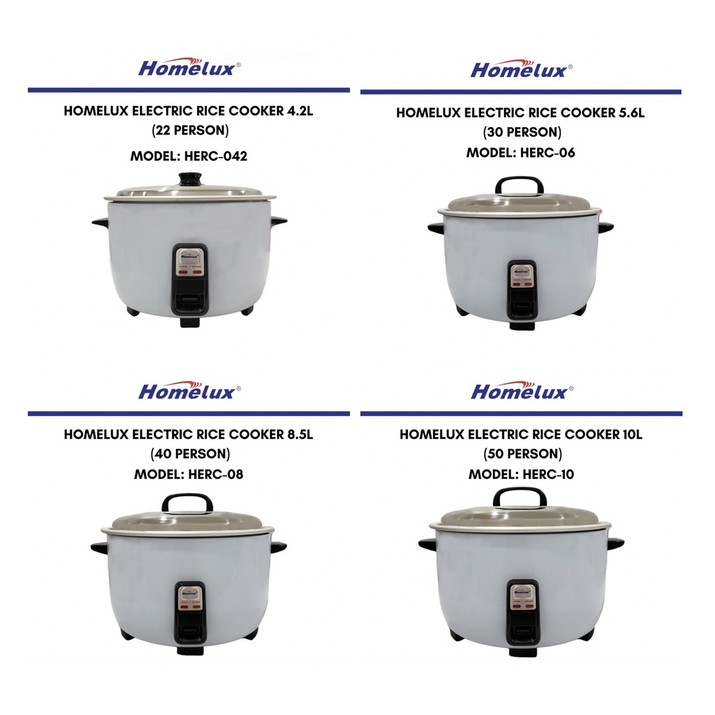 Homelux HERC-042 HERC-06/HERC-08/HERC-10 4.2L/5.6L/8.5L/10L Commercial ...