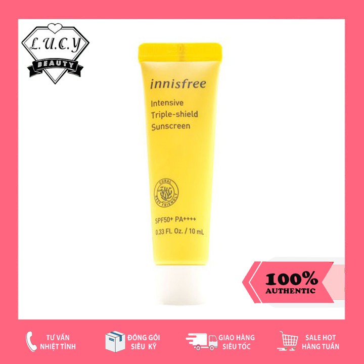 Korean product - Innisfree Intensive Triple Care Mini Sunscreen 10ml ...