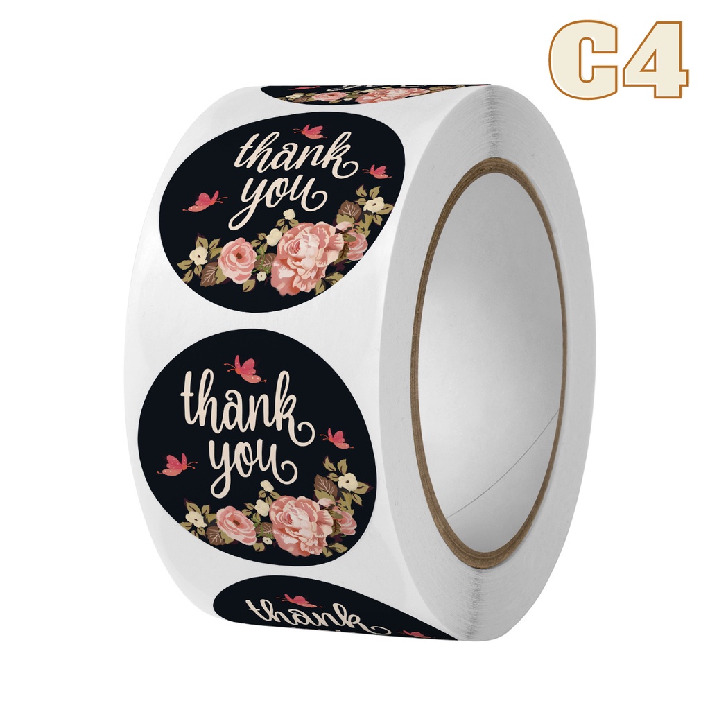 Ez Store 500pcs Thank You Sticker Thank You Label Gift Sealing Stickers ...
