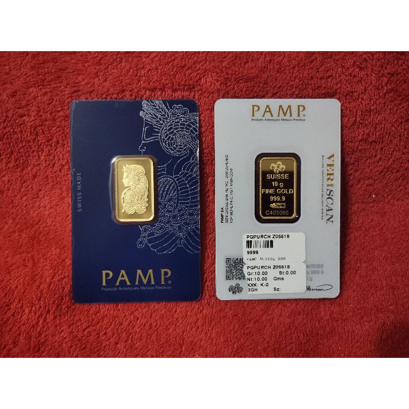 10g Gold Bar Pamp Suisse | Shopee Malaysia