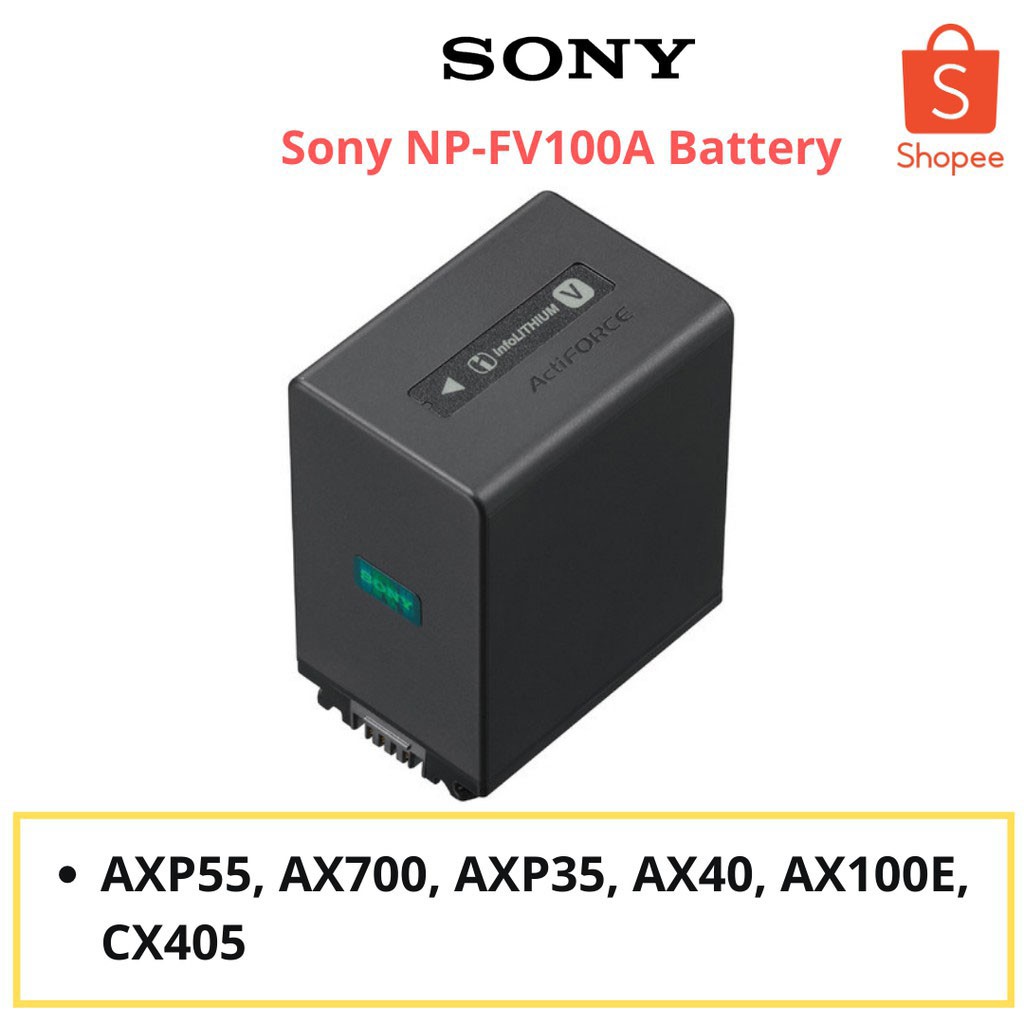 Sony NP-FV100A AXP35 DEV30 ax100 fv100 upgraded version of the camera ...