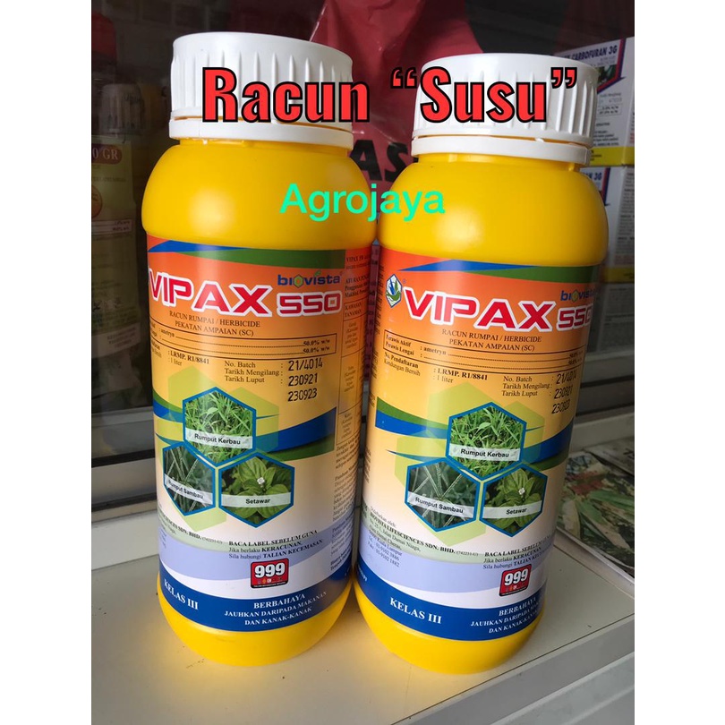 VIPAX 550 AMETRYN 50% 1LITER / 4LITER ( Racun Susu ) | Shopee Malaysia