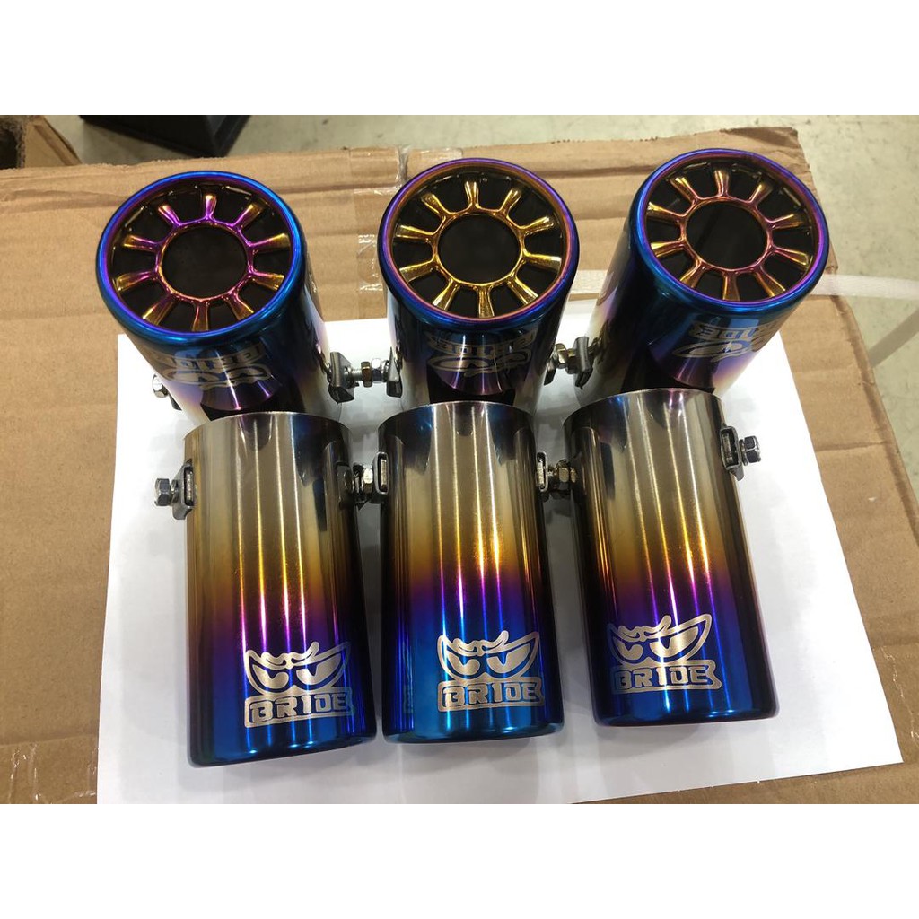 Exhaust tip titanium plug and play axia myvi alza wira kelisa bezza ...