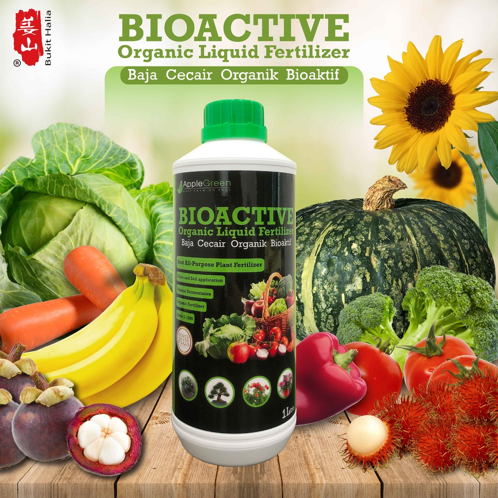 BIOACTIVE Organic Liquid Fertilizer 5Litre Baja Organik Cecair/ MILAGRO Foliar Fertigation Amino ...