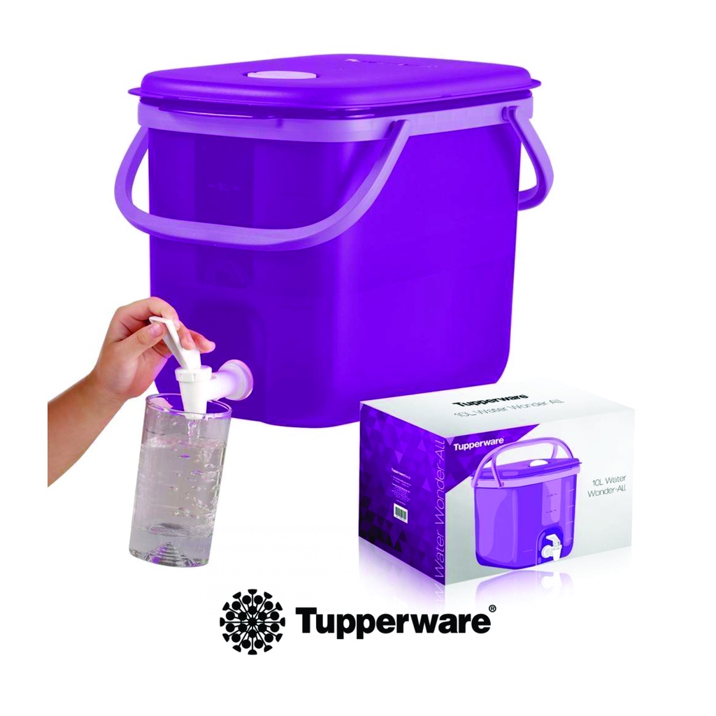 [Ready Stock] Tupperware Water Wonder All 10L Purple Ungu Outdoor Bekas ...