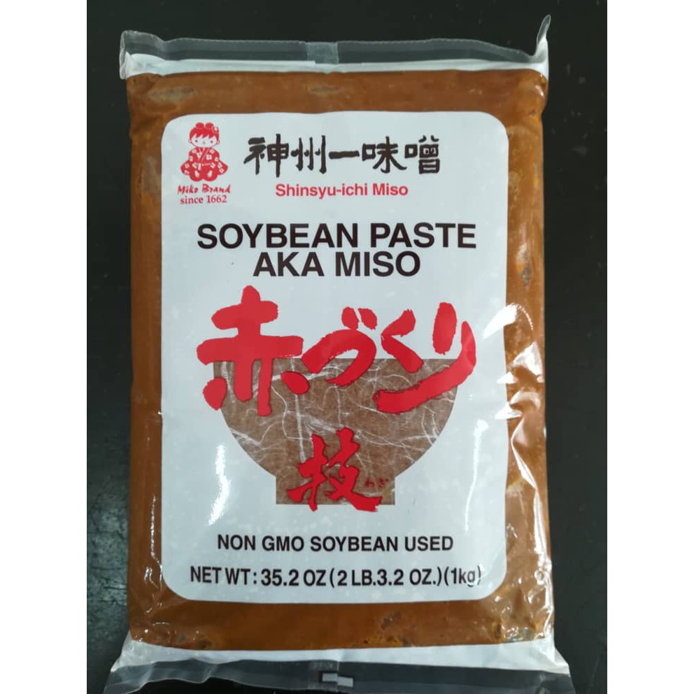 Zukuri Aka Miso 1kg (Shinshuichi) Soybean Paste 神州一味噌 (SA02) | Shopee ...