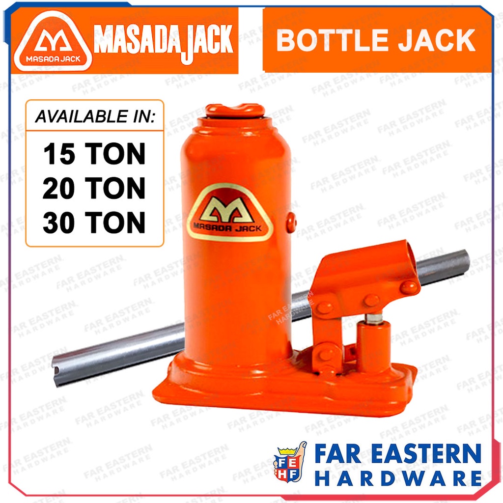 MASADA Hydraulic Bottle Jack 15T 20T 30T Ton Made in Japan | Shopee Malaysia