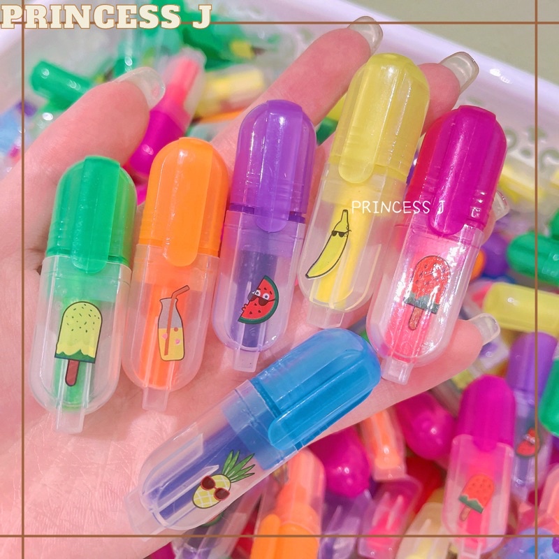 【PRINCESS J】🔥Minimum 5pcs order🔥mini fruity highlighter pen mini size ...