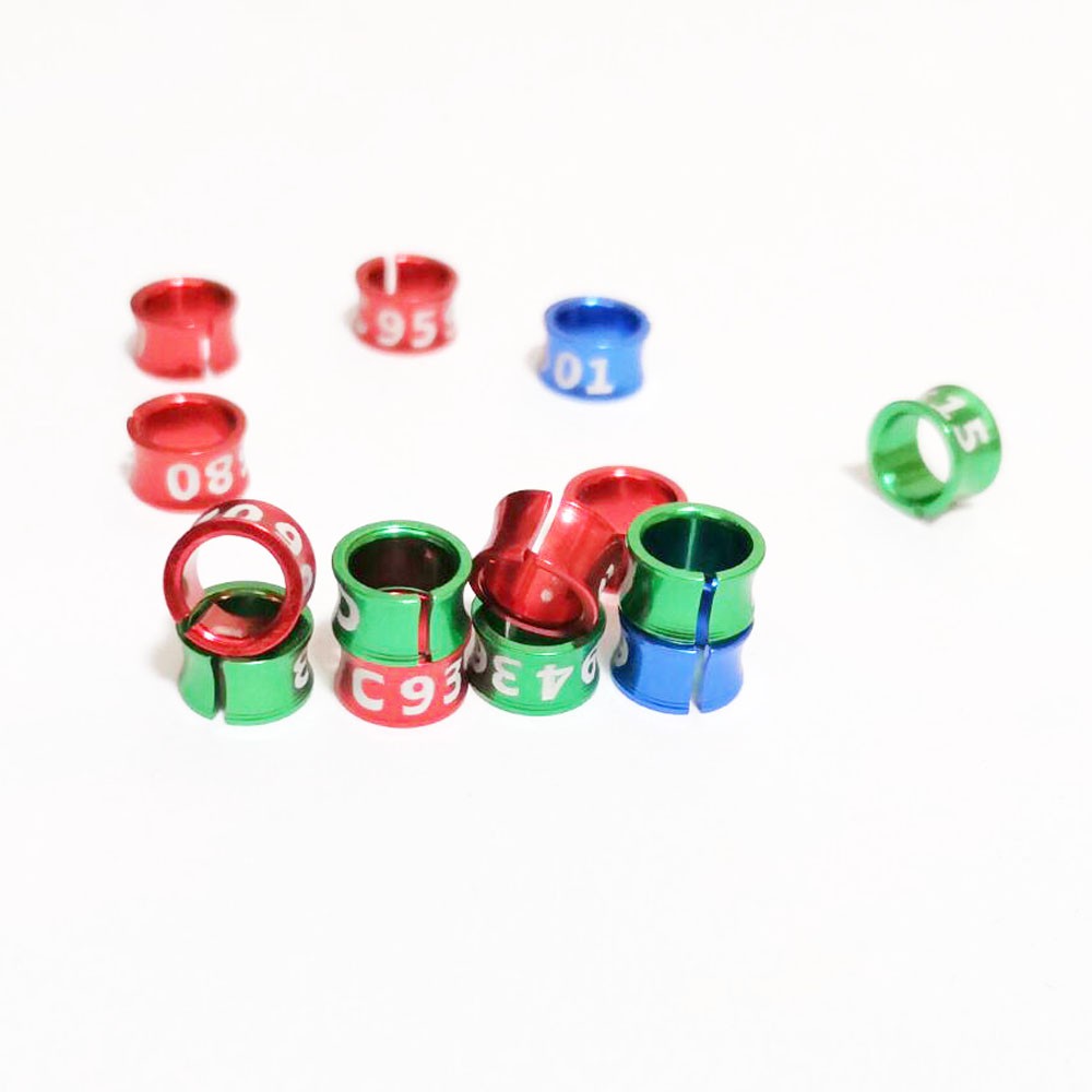 10 pcs lovebirds Opening foot ring 4mm/5mm/6mm/7mm/8mm for African ...