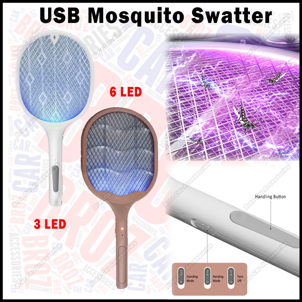 Rechargeable Mosquito Racket Electric Fly Swatter Mosquito Swatter ...