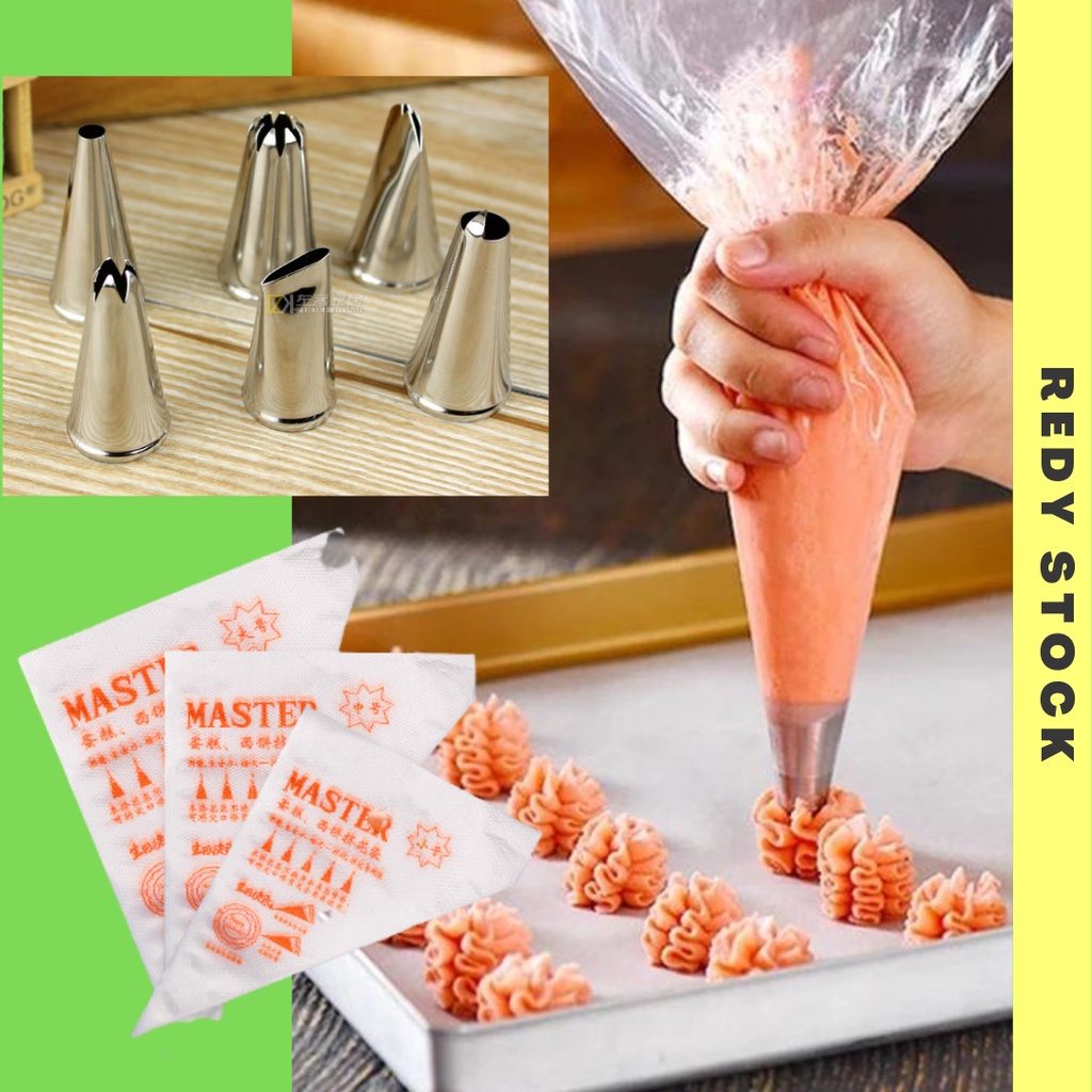 100pcs Non Slip Texture Disposable Piping Bag for Pastry Icing Fresh ...