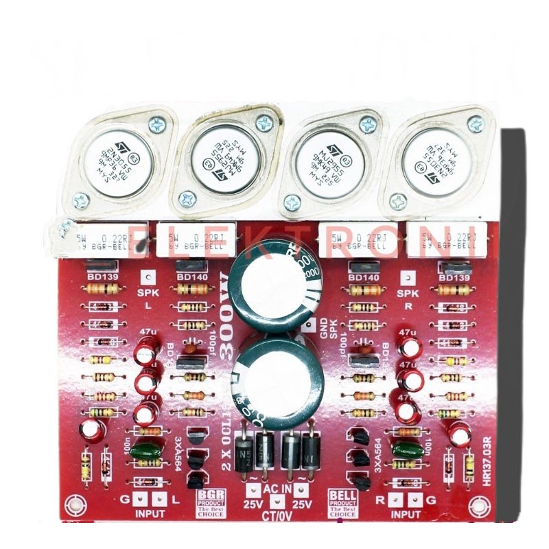 Bell Brand 2x150 watt stereo power amplifier kit | Shopee Malaysia